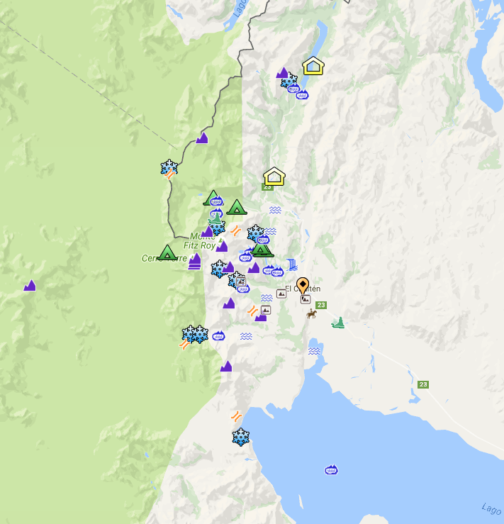 El Chalten Map | Discover Los Glaciares with Swoop Patagonia
